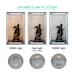 LED Figure Display Case 3 Colors Sliding Transparent Door Standing ...
