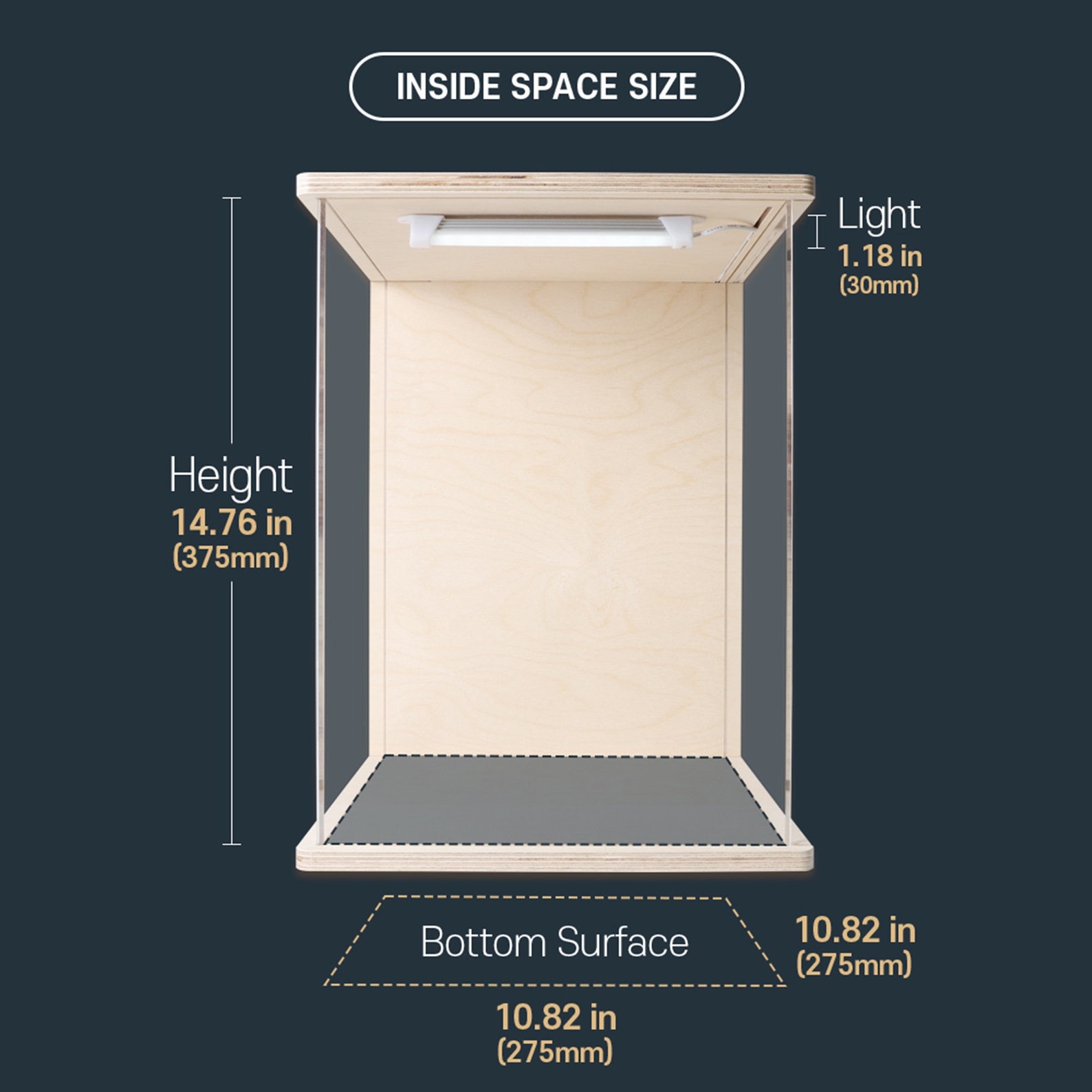 LED Figure Display Case DIY Wood USB Standing Stack Type_plexiglass ...