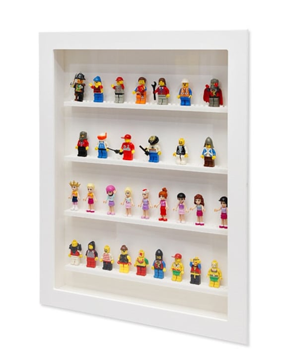 White Display Case for Lego Minifigures Good Decorating | Etsy