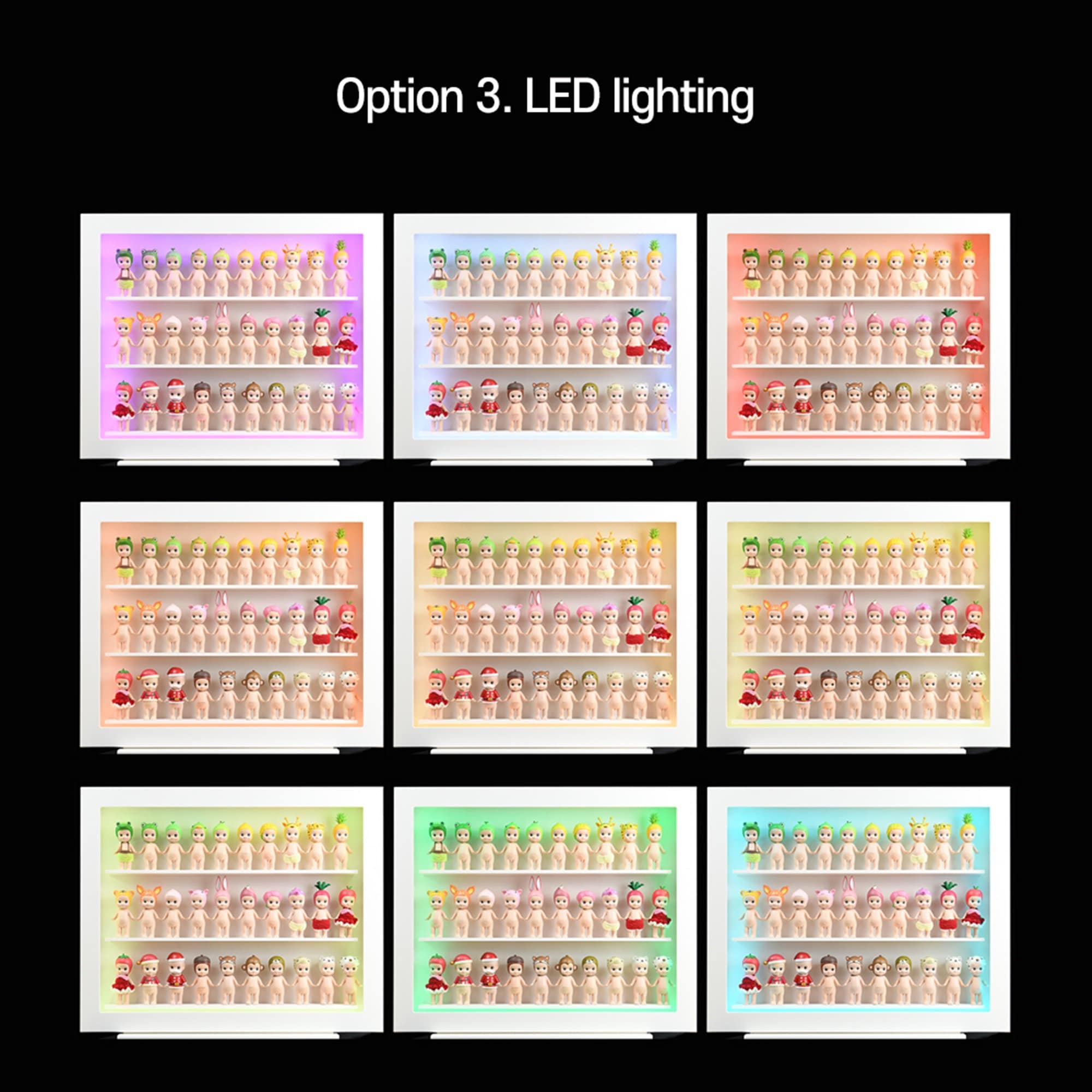 LED Figure Display Case Shelf for Lego Mini Figures Sonyangel ...