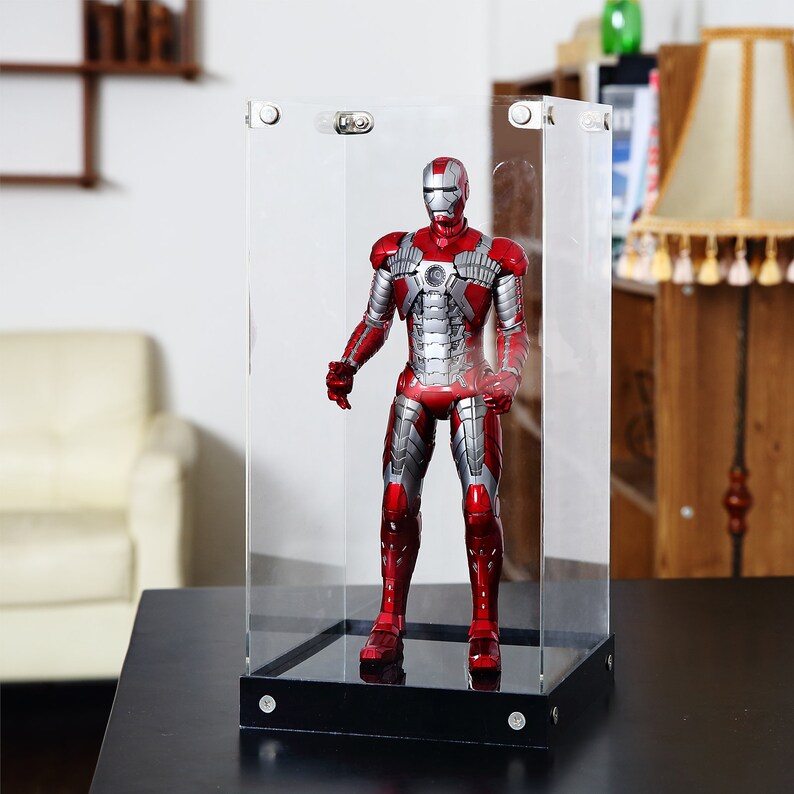 Figure Display Case High Quality Transparent Plexiglass for 12"/ 16 ...