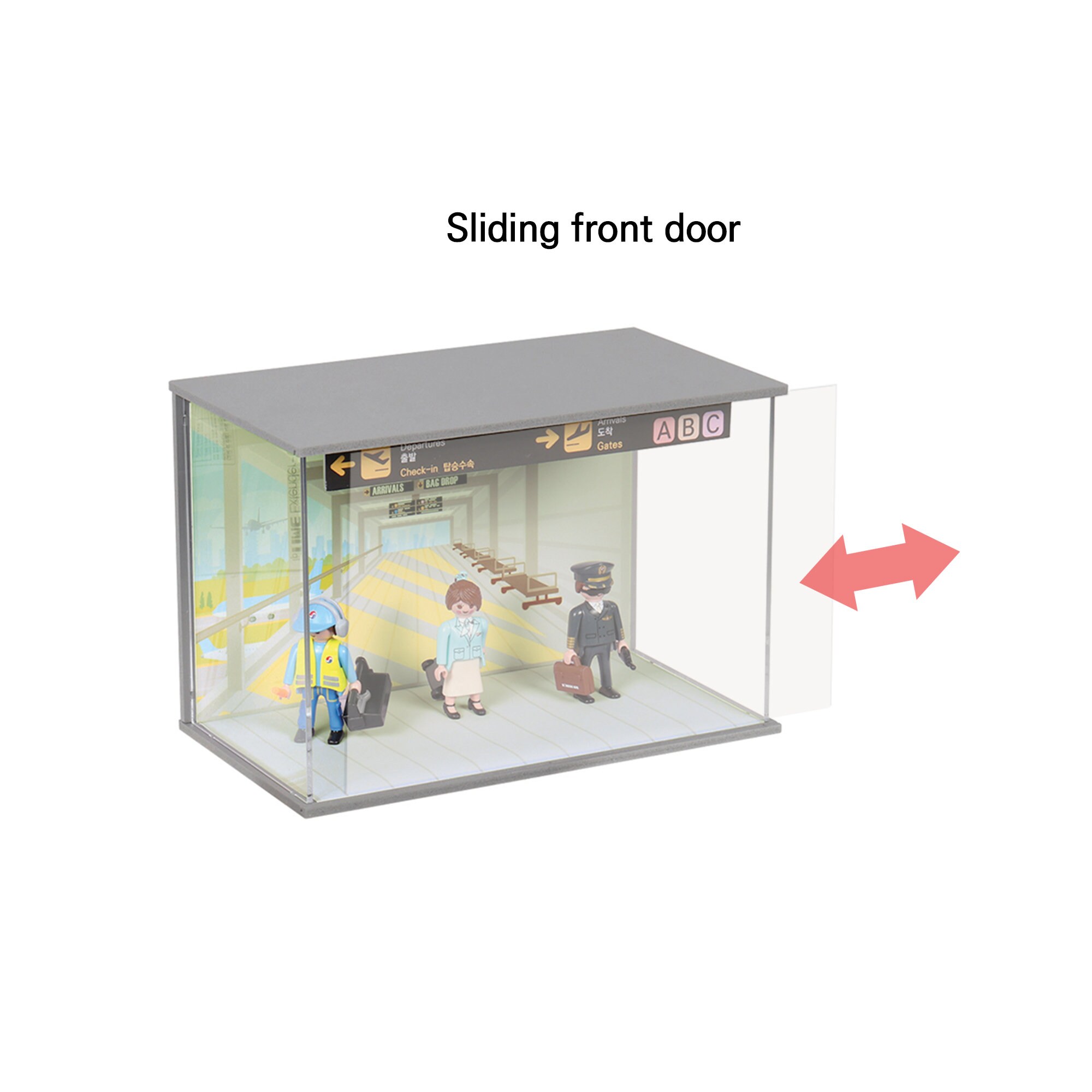 LED Figure Display Case Set for 6 Inch Mini Figures, Bearbrick ...