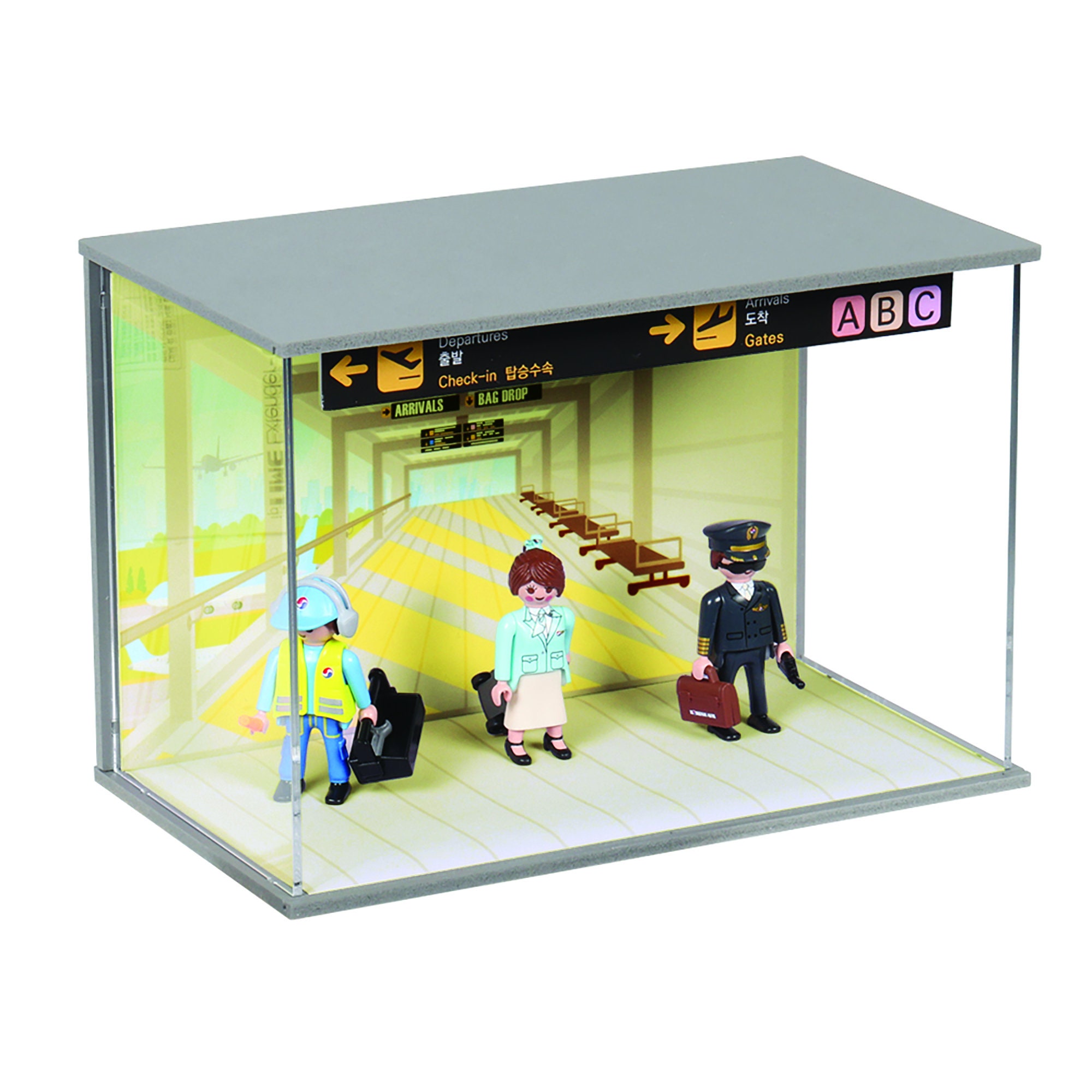LED Figure Display Case Set for 6 Inch Mini Figures, Bearbrick ...