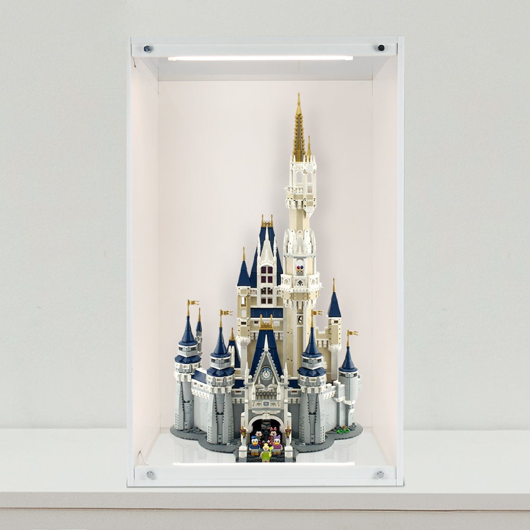 LED Figure Display Case 3 Colors Sliding Transparent Door Standing ...