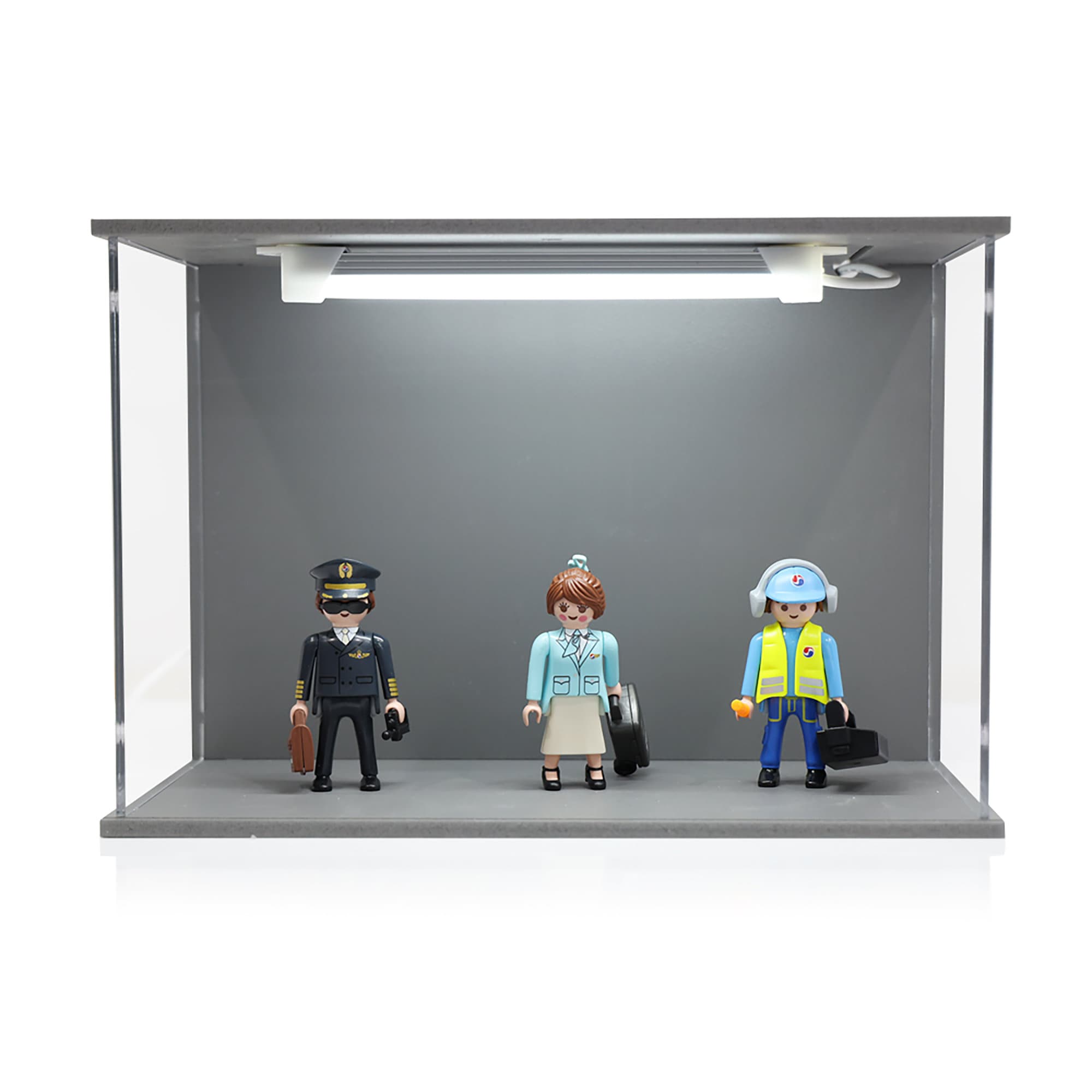 LED Figure Display Case Set for 6 Inch Mini Figures, Bearbrick ...