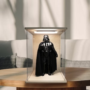 LED Figure Display Case DIY Wood USB Standing Stack Type_plexiglass ...