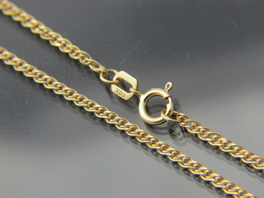 10kt Yellow Gold 1.75mm Nonna Chain Necklace Pendant Chain 16",18",20 ...