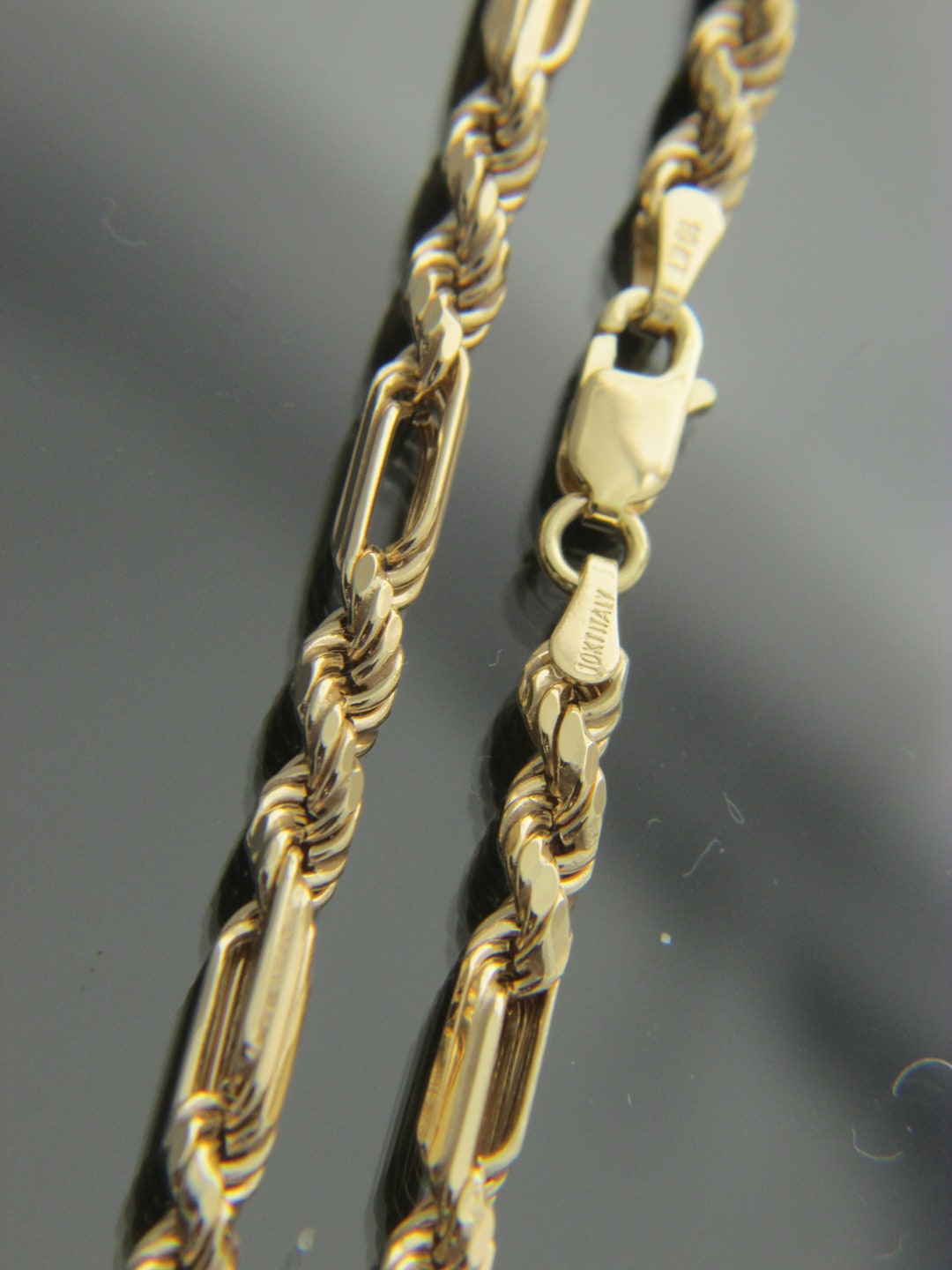 Real 10k Gold Milano Rope Chain Bracelet 4mm in Different - Etsy