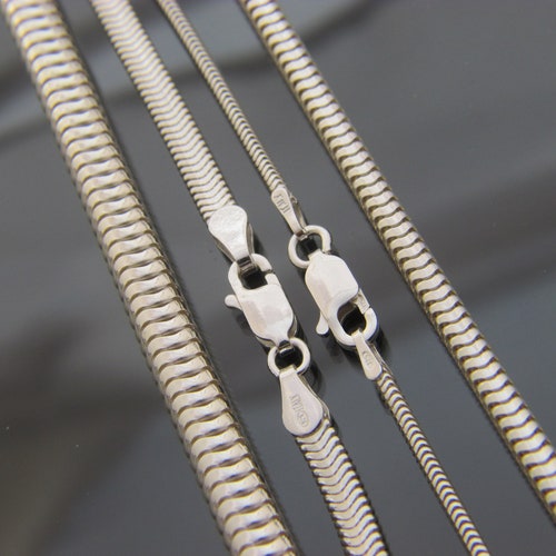 5mm Snake Chain Necklace 20 Inch Sterling Silver Heavy Weight - Etsy