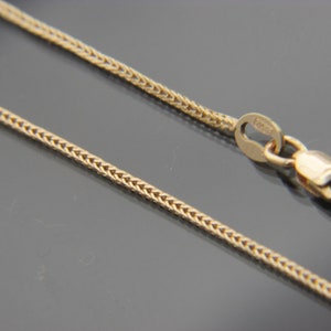 Solid 22k Gold Foxtail Chain Necklace - Etsy