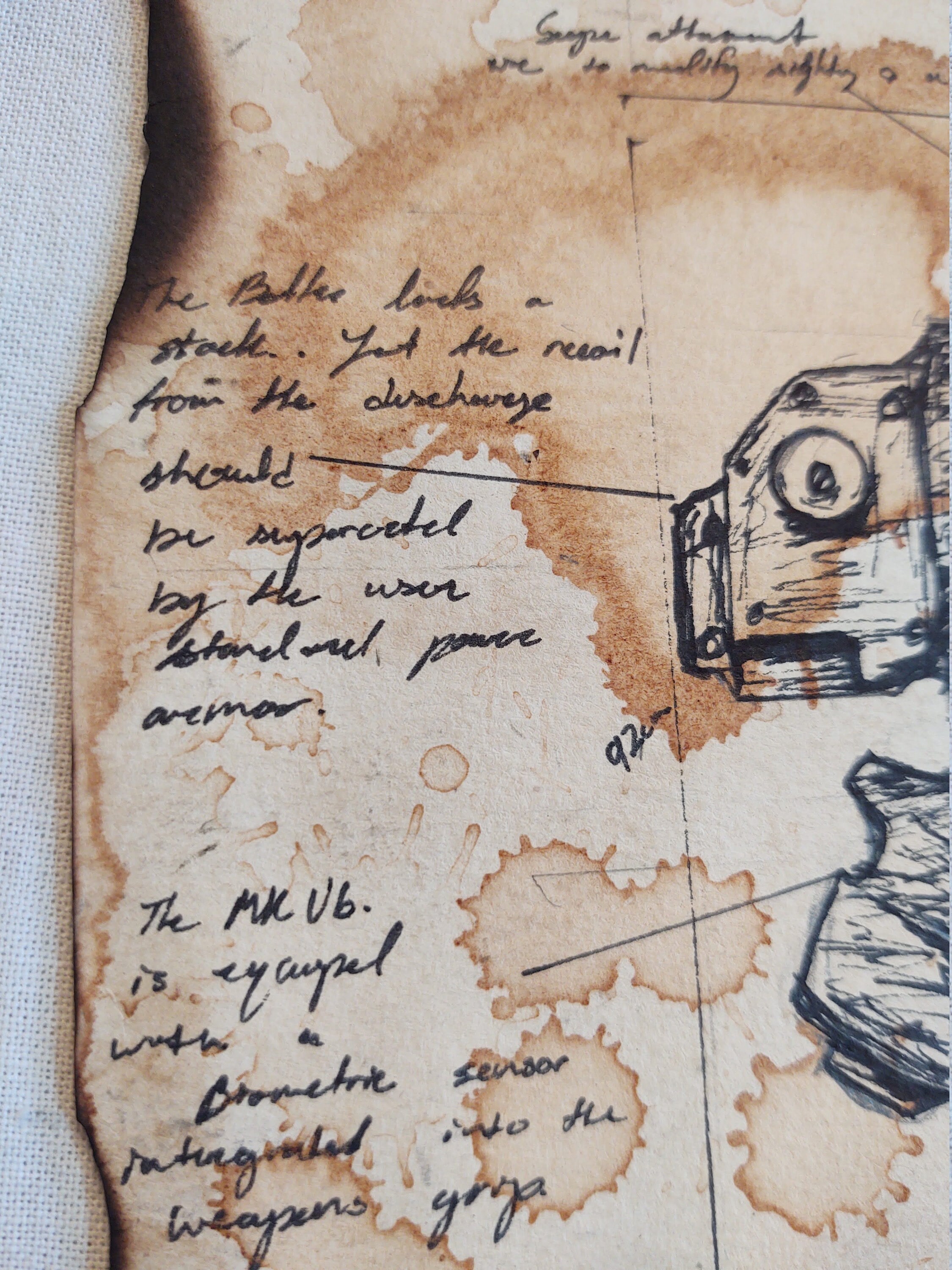 Warhammer 40k Godwyn Bolter Diagram Antique Journal Style - Etsy