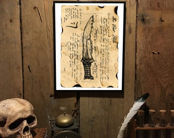 Antique Blade Print - Etsy