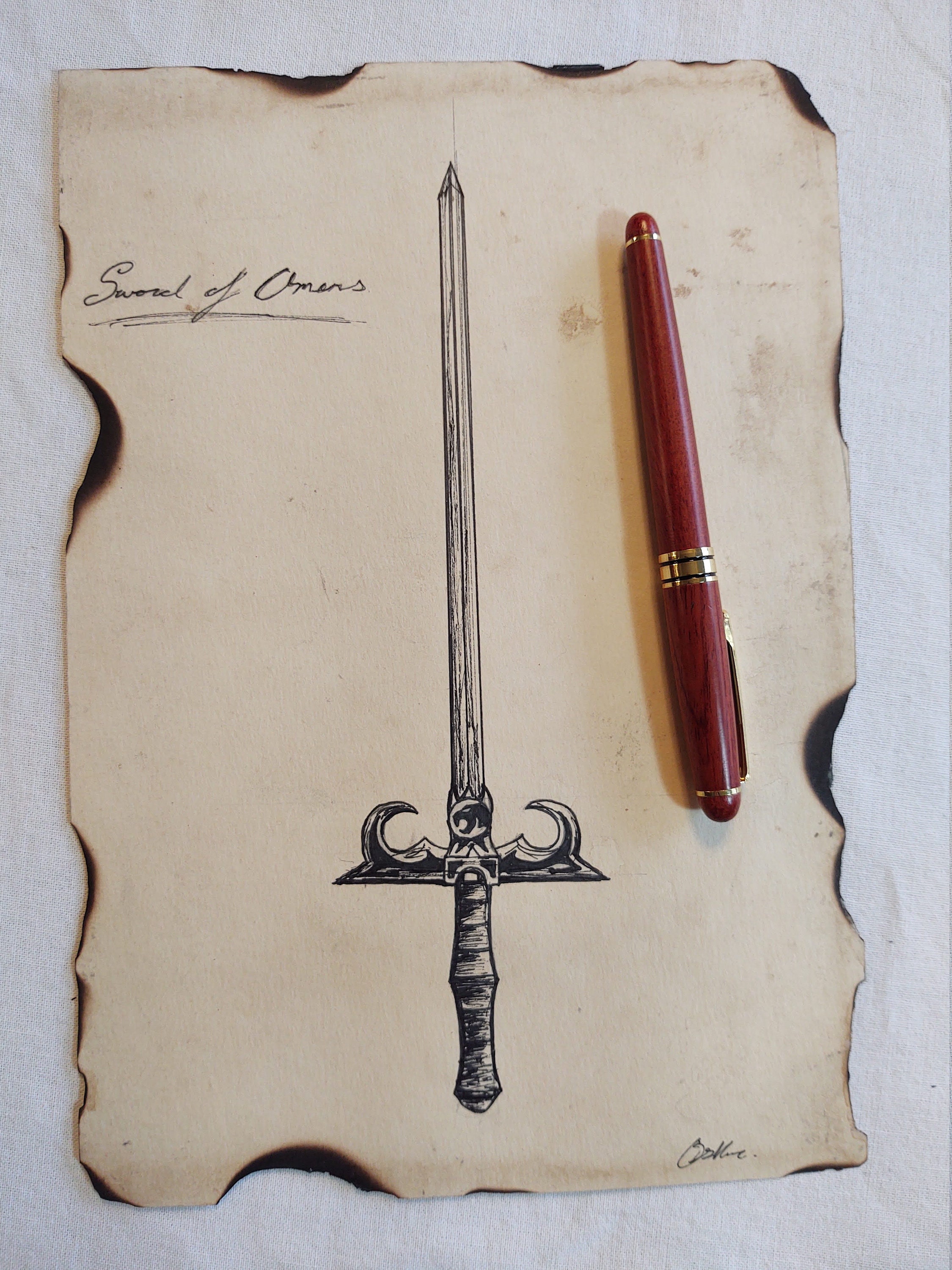 Thundercats Sword of Omens Sketch - Antique Journal Style ORIGINAL WORK ...