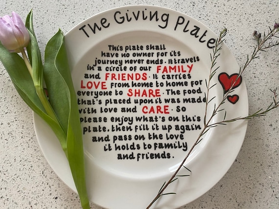 Giving Plate Etsy UK