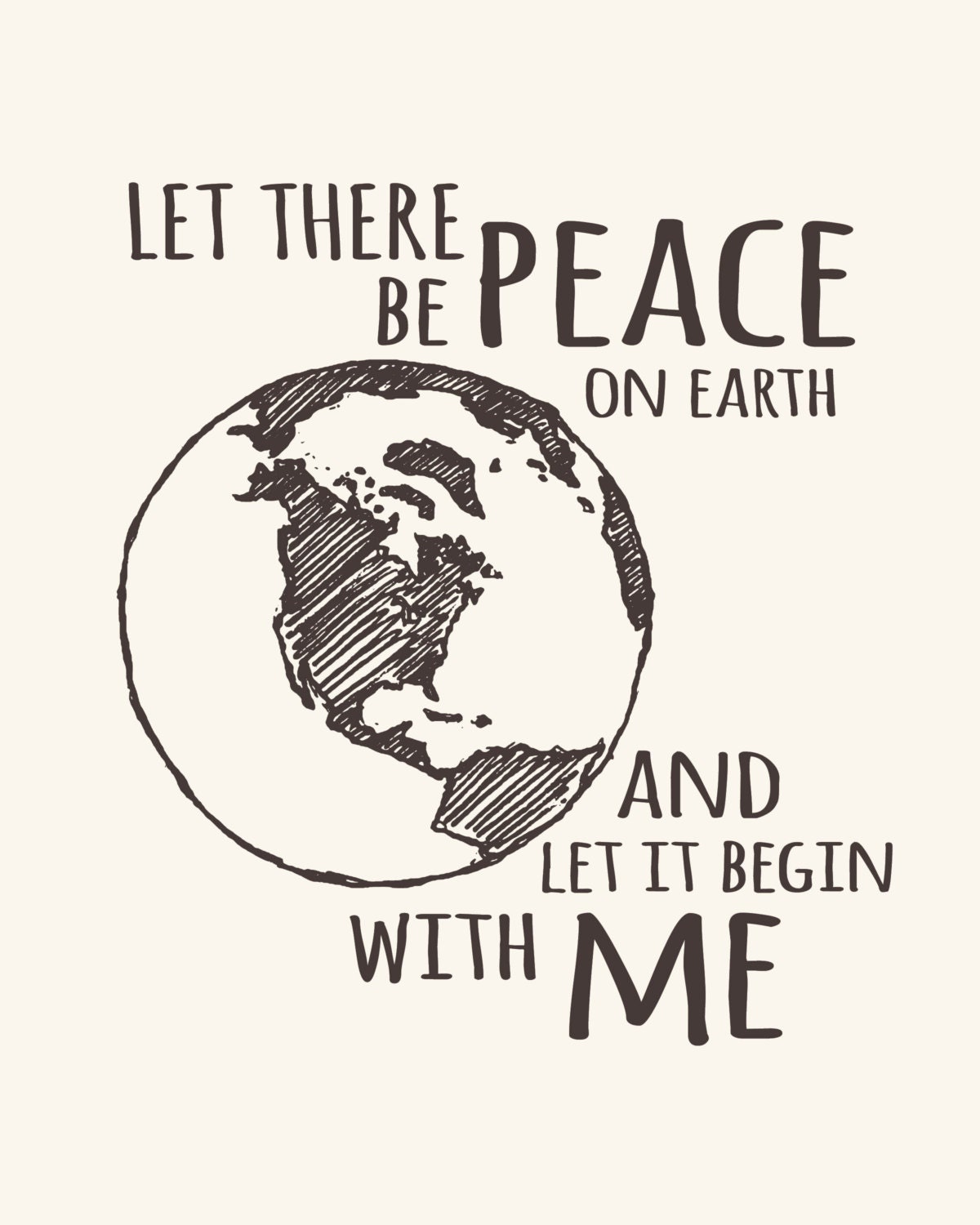 INSTANT DOWNLOAD • let There Be Peace on Earth and Let It Begin With Me ...