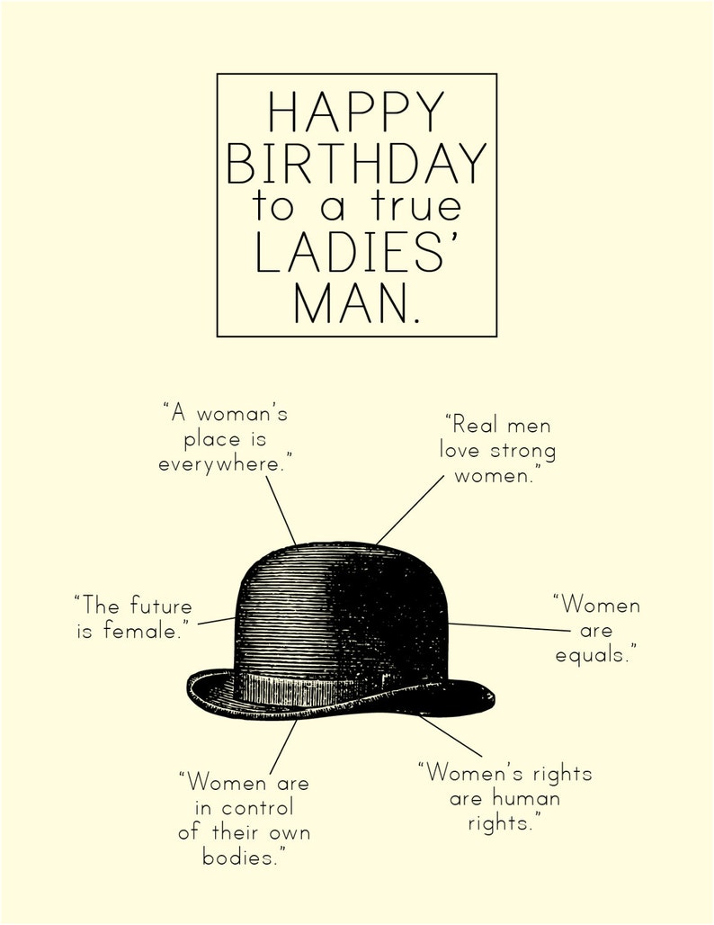 Happy Birthday to a True Ladies' Man Progressive Men Birthday Greeting ...