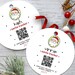 Personalized Santa Tracker QR Code Ornament - Aluminum Christmas ...