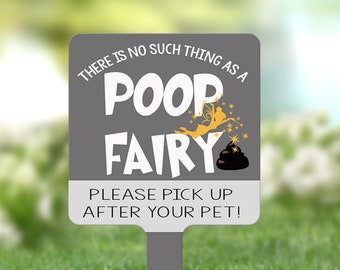 No Poop Yard Sign - Etsy