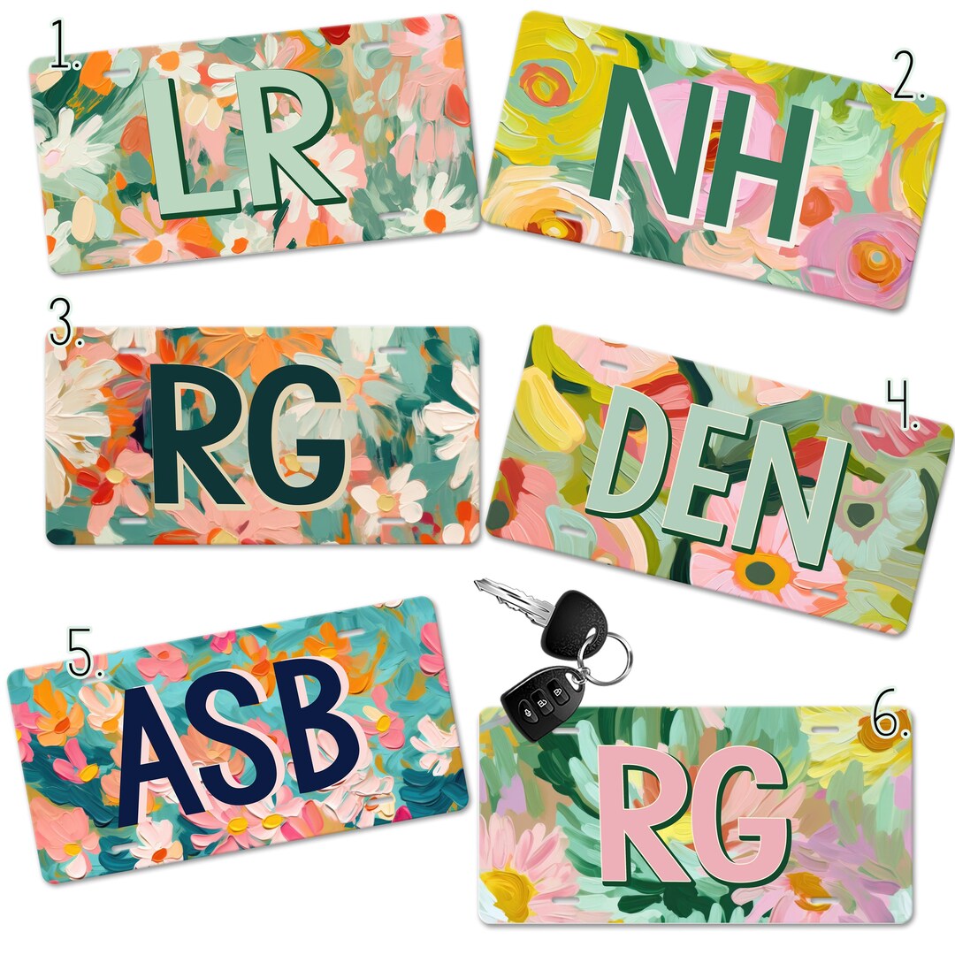 Personalized Car Tag Digital Download - Print Your Own Sublimation ...