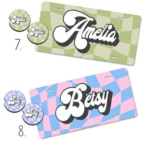 Personalized Retro Car License Plate: Aluminum Custom Tag - Etsy