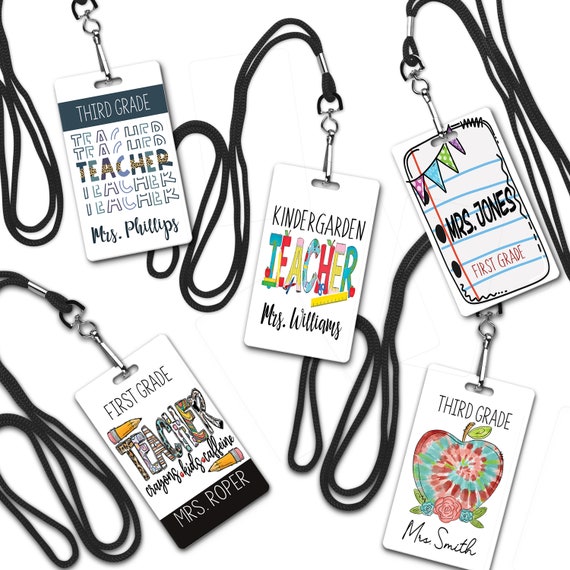 Personalized Teacher Lanyard Personalized Teacher-grade - Etsy