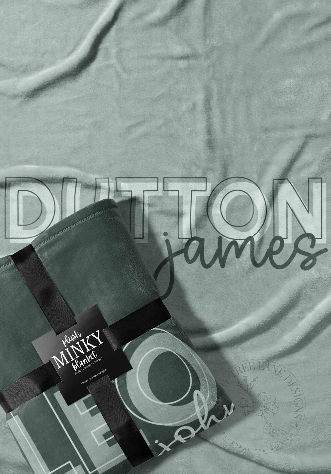 Personalized Plush Minky Name Blanket: Signature Font Duo - Etsy