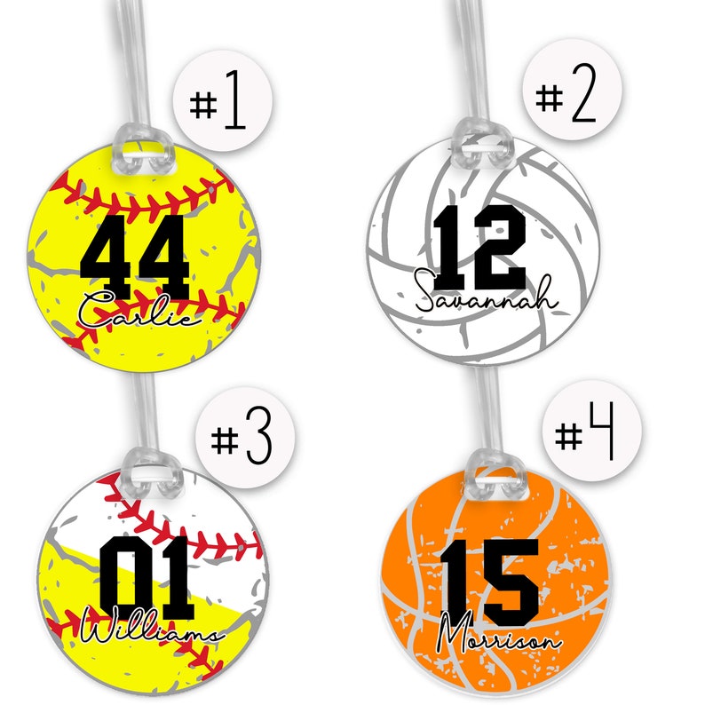 Personalized Sports Bag Tag-luggage Tag-personalized Backpack Tag ...