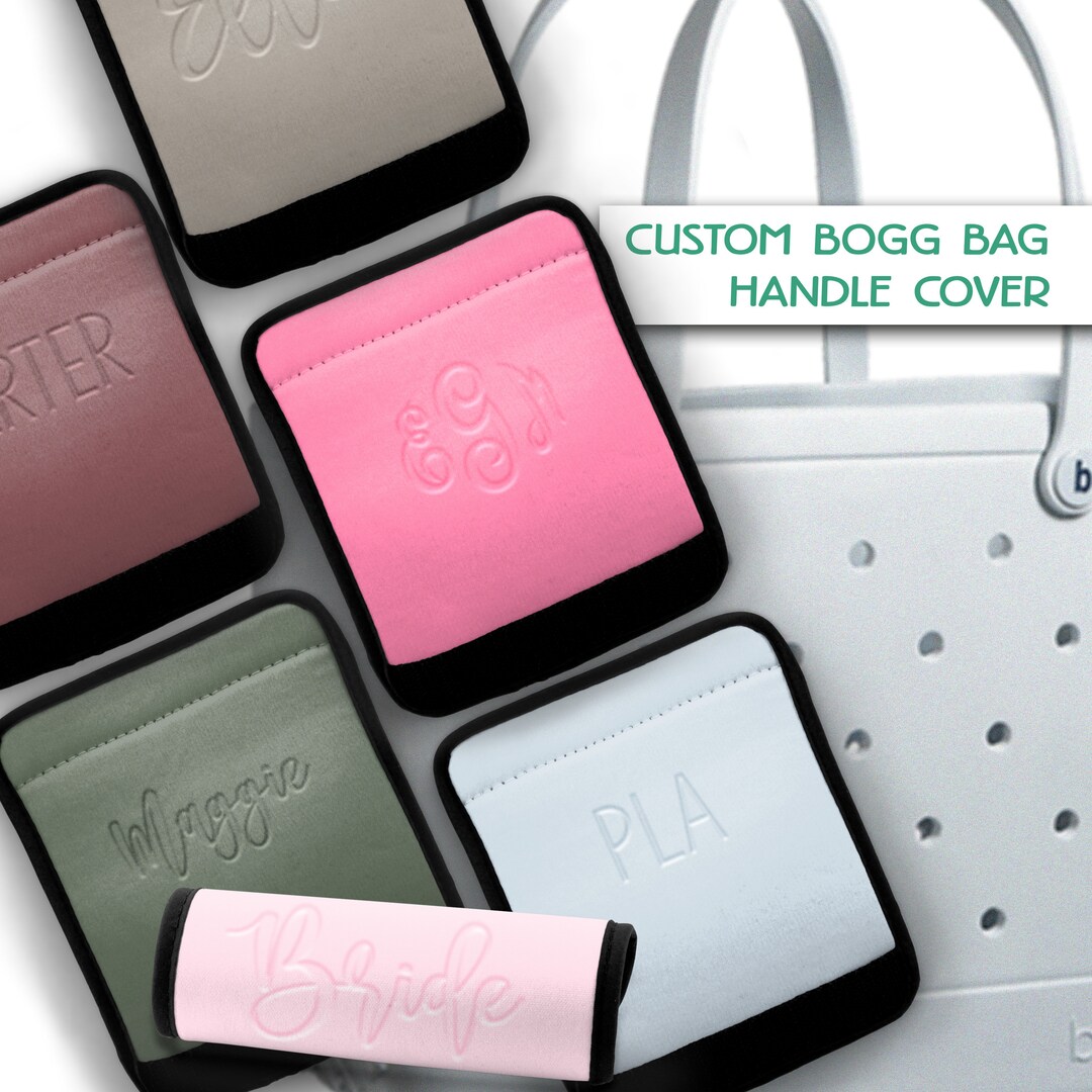 Embossed Look Luggage ID Wrap, Personalized Bogg Bag Handle Wrap ...