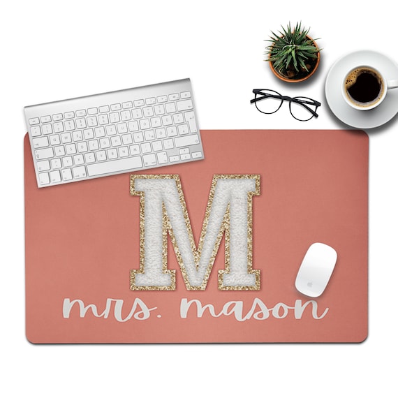 Personalized Desk Mat Custom Office Desk Pad Custom Teacher - Etsy