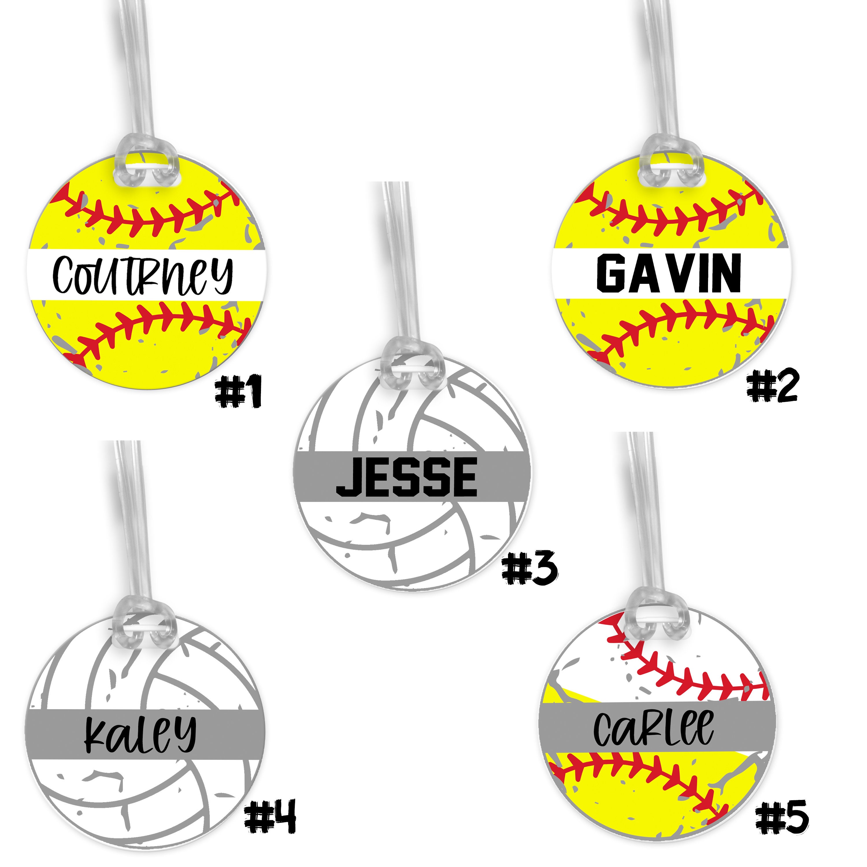 Personalized Sports Bag Tag-luggage Tag-personalized Backpack - Etsy