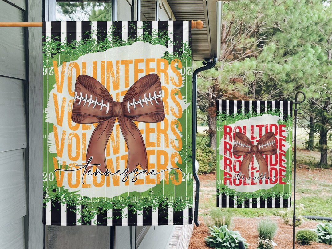 Personalized Football Welcome Garden Flag: Game Day Porch Decor - Etsy