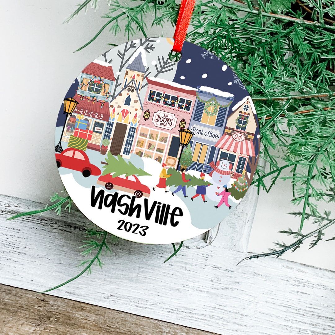 Hometown Dated Christmas Ornament -christmas City Ornament-neighbor ...