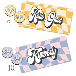 Personalized Retro Car License Plate: Aluminum Custom Tag - Etsy