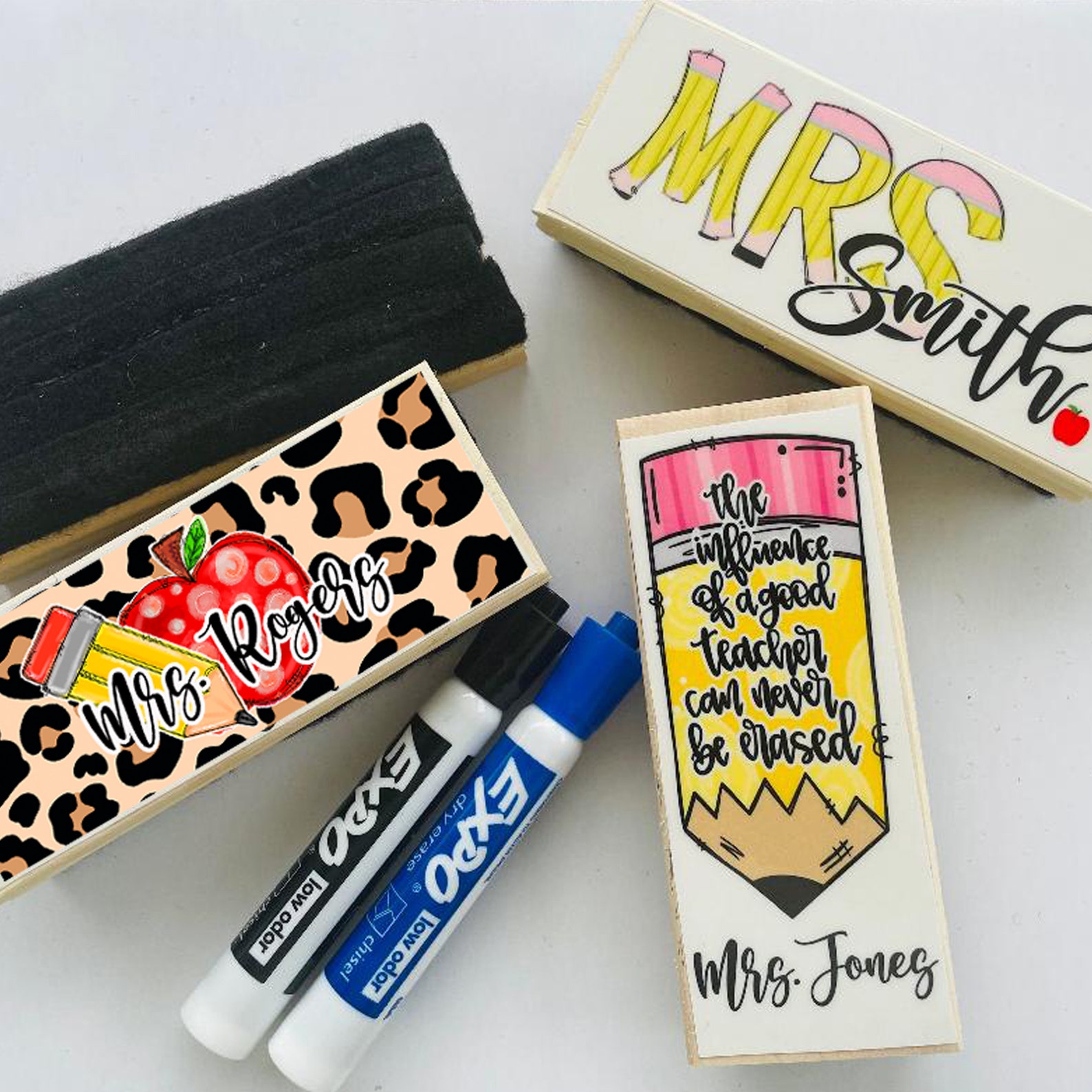 Personalized Teacher Eraser-personalized Teacher - Etsy
