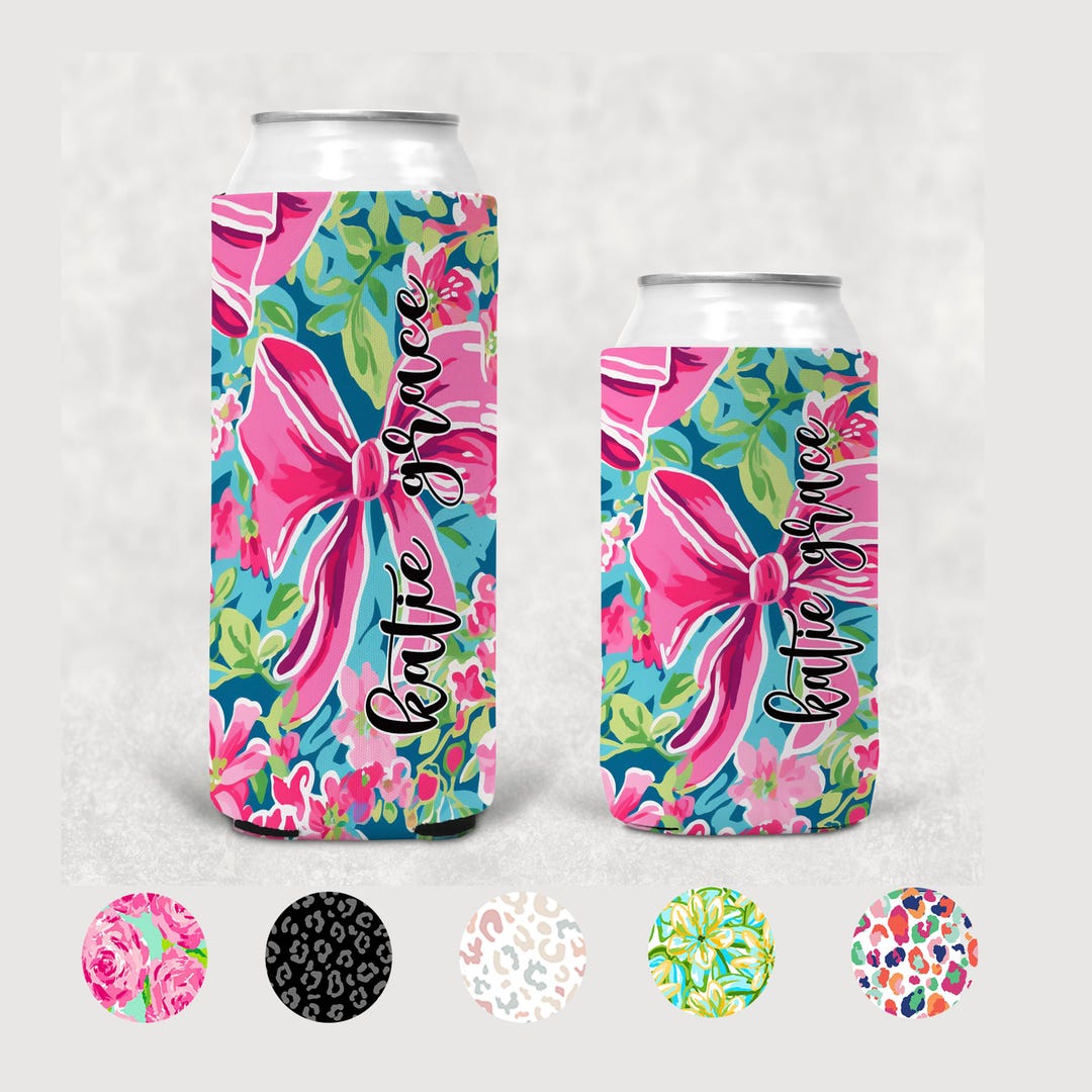 Personalized Can Cooler: Slim or Regular Size, 15 Design Options - Etsy