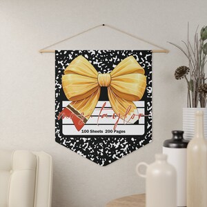 Coquette Teacher Classroom Flag, Custom Door Hanger, Personalized Door ...