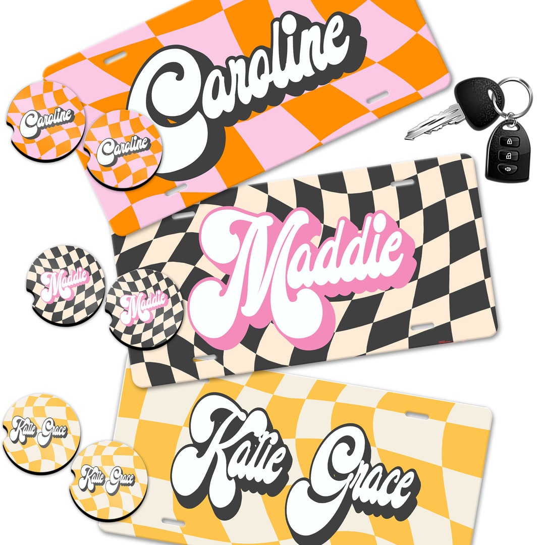 Personalized Retro Car License Plate: Aluminum Custom Tag - Etsy