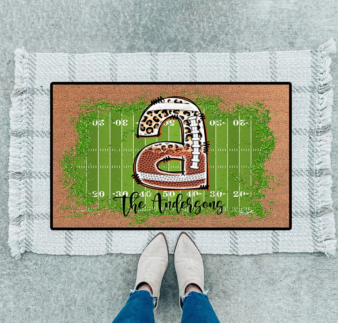 Personalized Football Gameday Door Mat - Gameday Rug - Tailgate - Coir ...