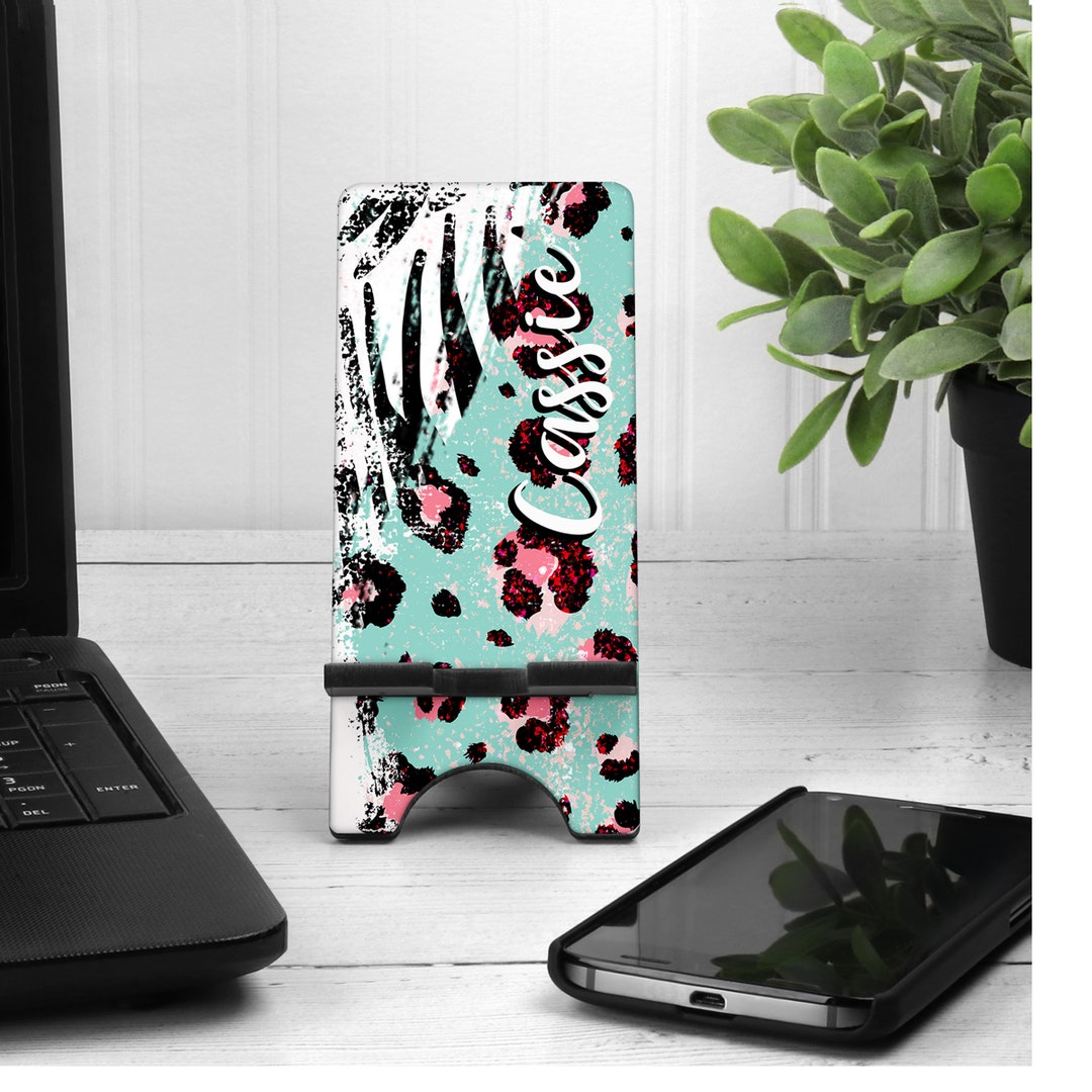 Cell Phone Stand Monogrammed Phone Stand Custom Phone Stand - Etsy