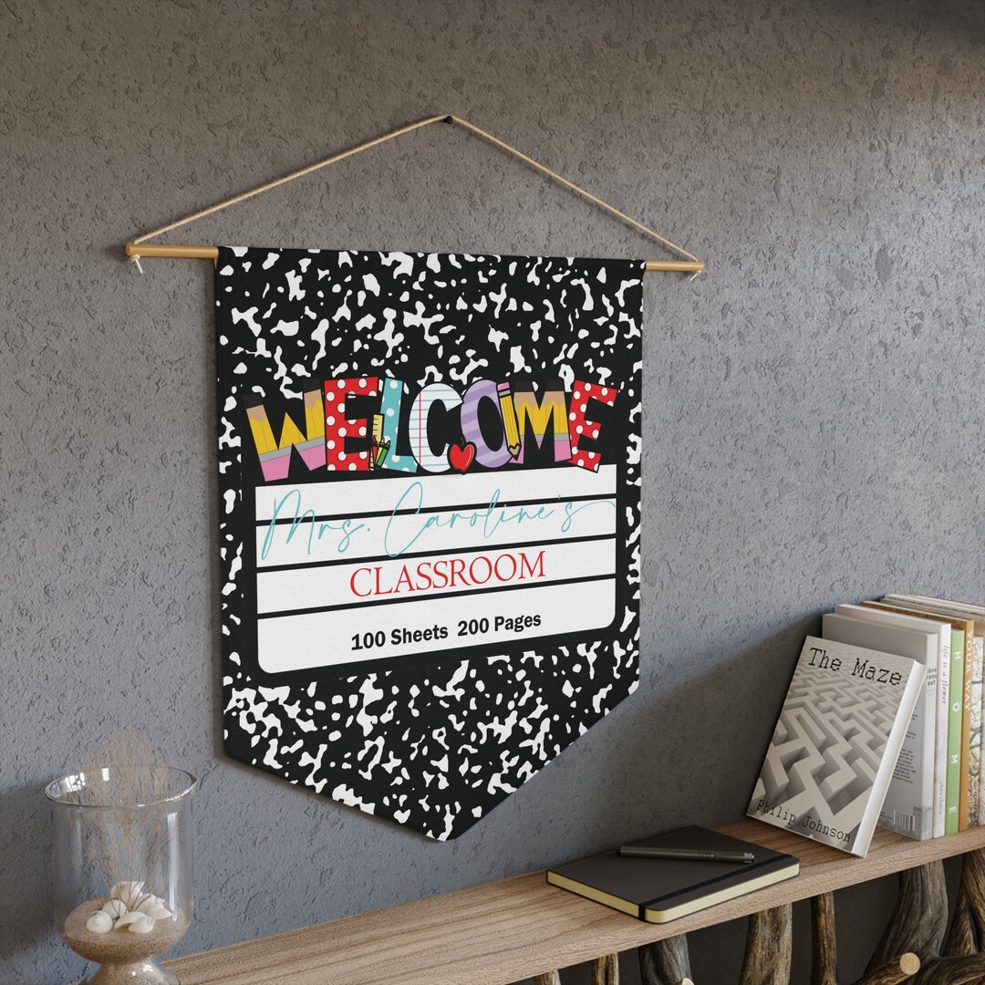 Personalized Teacher Classroom Sign, Custom Door Hanger, Personalized ...