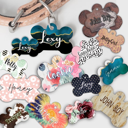 Custom Image Pet ID Tag - Etsy