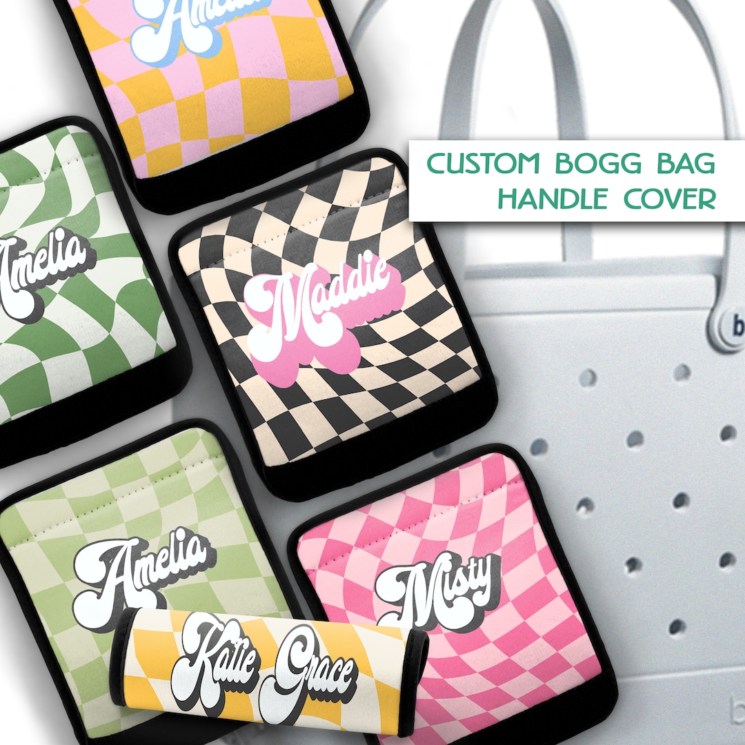 Personalized Bogg Bag Handle Wrap: Retro Checkered Luggage Finder - Etsy