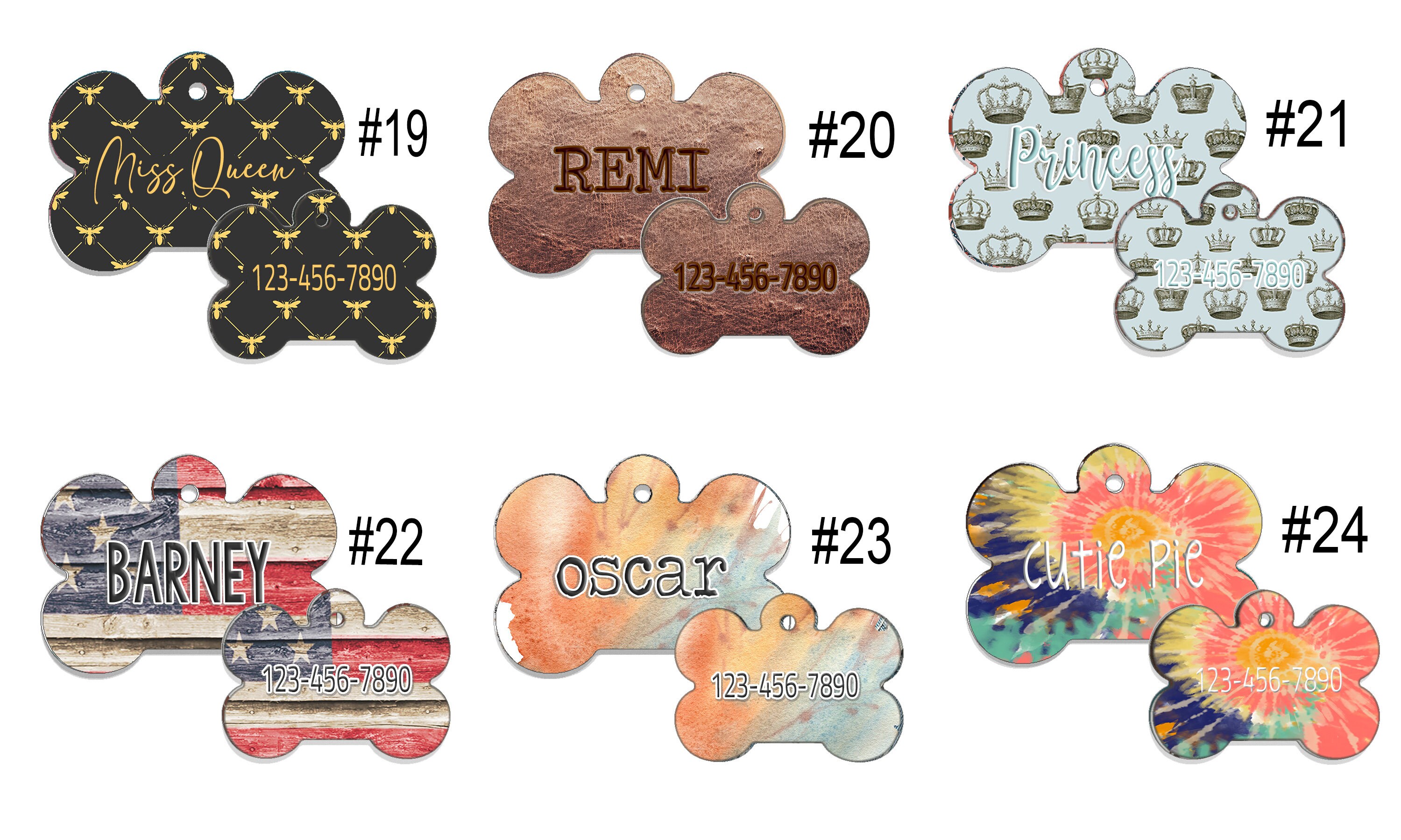 Custom Dog ID Tags-personalized Dog Tag 2 Sizes-custom Pet | Etsy