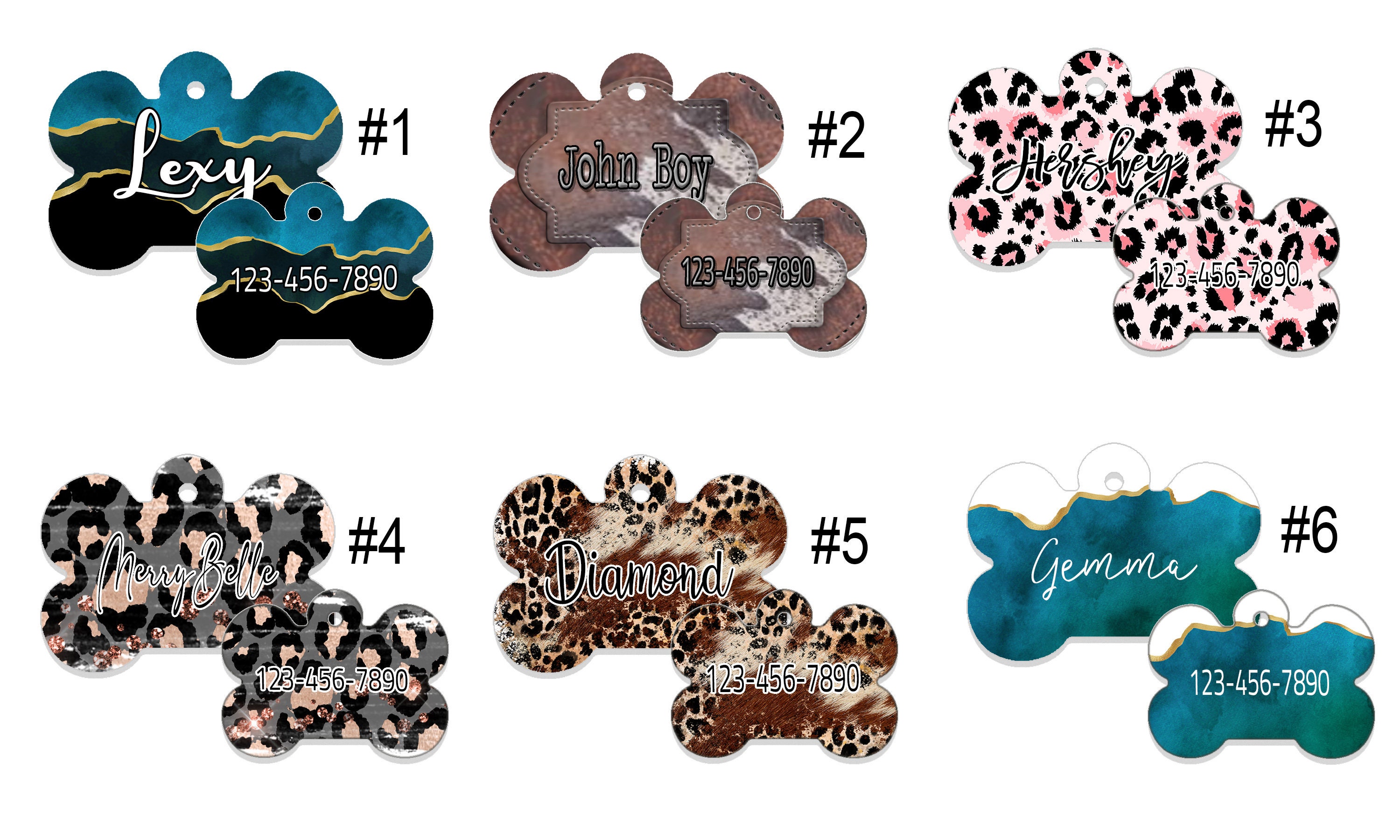 Custom Dog ID Tags-personalized Dog Tag 2 Sizes-custom Pet | Etsy