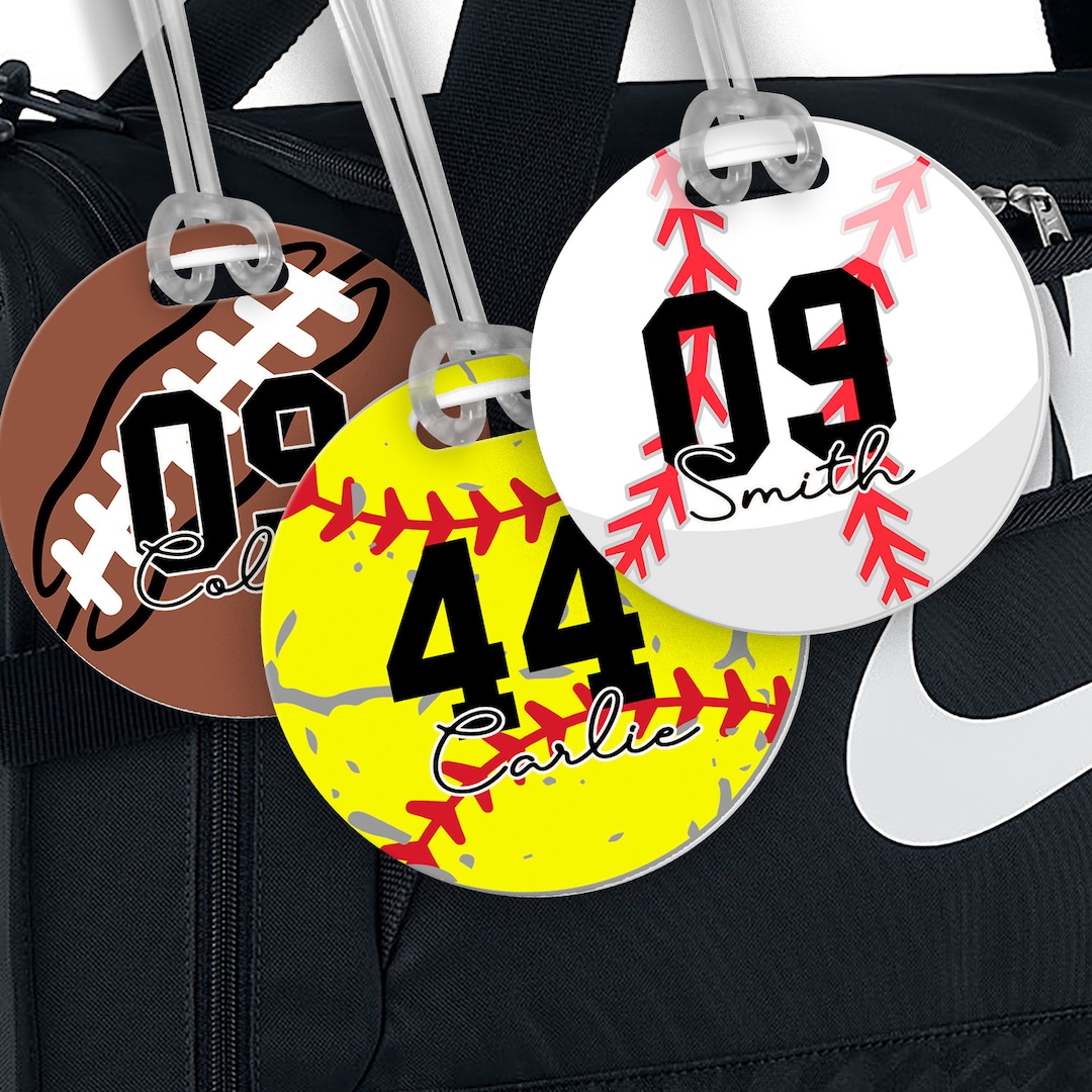 Personalized Sports Bag Tag-luggage Tag-personalized Backpack Tag ...