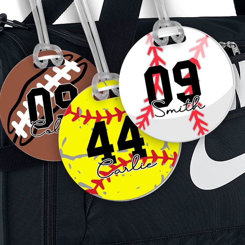 Baseball Bag Tag - Etsy