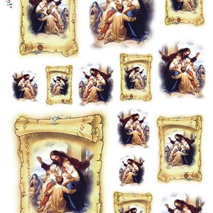 Rice Paper for Decoupage L Jesus With Children Rice Paper L Decoupage ...