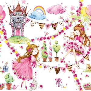 4 Decoupage Napkins Little Princess in Sweet Pink Party Napkins Paper ...