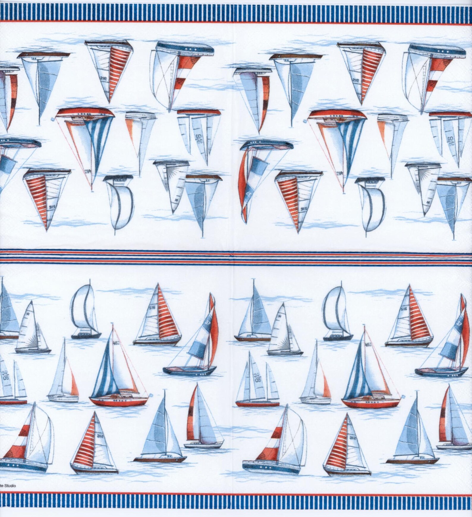 4 Decoupage Napkins Sailing Boats Napkins Sailing on the - Etsy