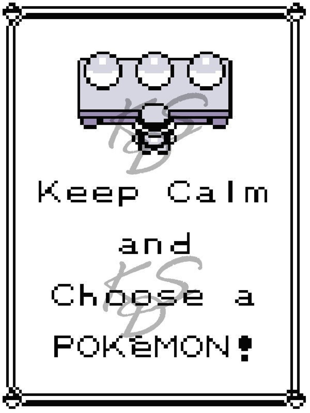 Keep Calm Pokemon Sign Cross Stitch Pattern - Etsy
